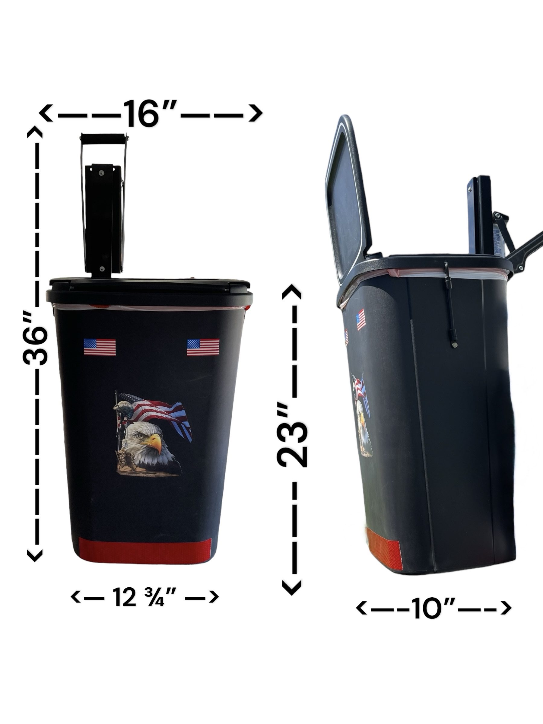 Pontoon Boat Garbage Can with Can Crusher Solutions - Pontoon Boat ...