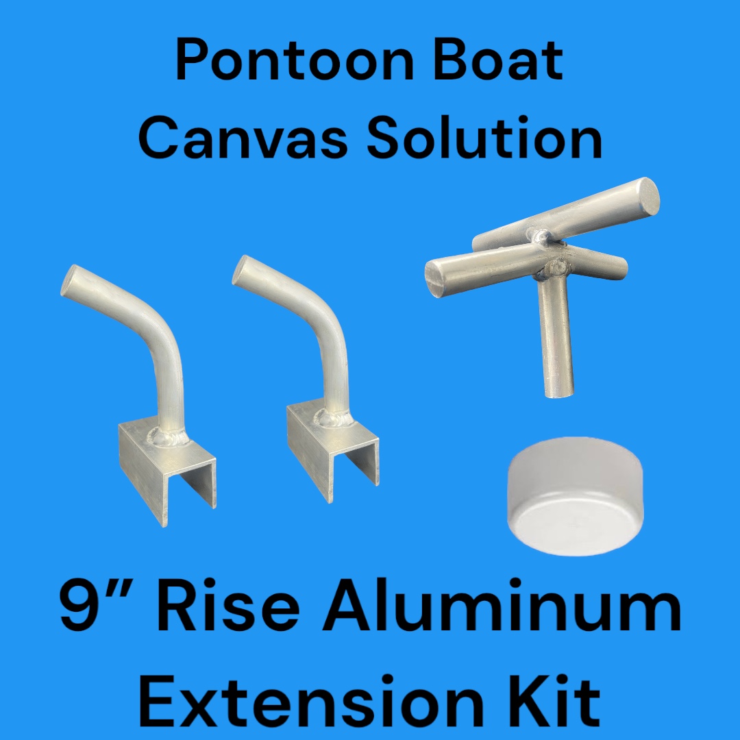 Pontoon Boat Canvas Solution 9″ Rise with Aluminum 5-Way Extension Kit ...