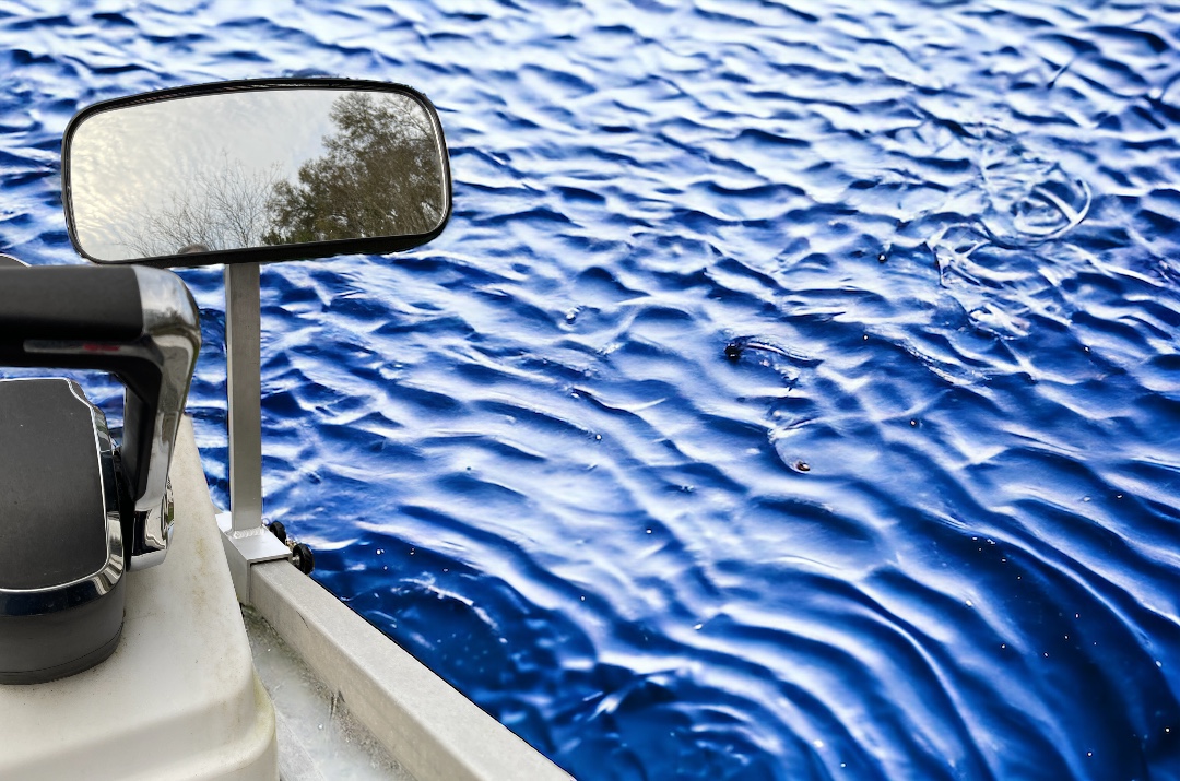 Pontoon Boat 12″Rail Mount Rearview Mirror - Pontoon Boat Solutions ...